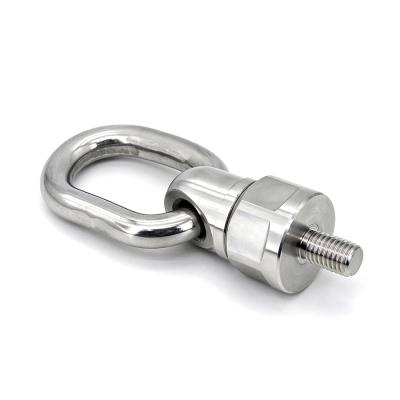 China 150 Grams Stainless Steel Lifting Ring with 60 Mm Base Diameter and 360-degree Rotation for Lifting and Rigging for sale