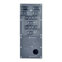 China APC SBP10KRMI4U Service Bypass Panel- 230V; 100A; MBB; Hardwire input; IEC-320 output- (8) C13 (2) C19 PDU Bypass kit for sale