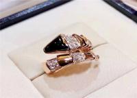 China Handmade 18K White Gold Serpenti Diamond Ring with Black Onyx - GIA Certified Diamonds & Factory Direct Pricing for sale
