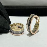 China Custom VVS Diamond Gold Earrings with DEF Color Round Cut - 1 Piece MOQ Luxury Jewelry for sale