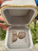 China 18K Gold Diamond Ring with 8-10g Weight and HK Setting - Unisex Luxury Jewelry for Special Occasions for sale