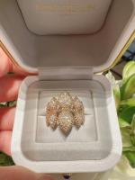 China 18K Gold Diamond Ring with 8-10g Weight and HK Setting - Unisex Luxury Jewelry for Special Occasions for sale