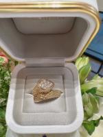 China 18K Gold Diamond Ring with 8-10g Weight and HK Setting - Unisex Luxury Jewelry for Special Occasions for sale