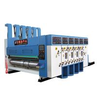 China High-Speed Corrugated Box Printing and Die-Cutting Machine with Schneider Electric Components Helical Gear Transmission and PLC Touch Screen Controls for sale