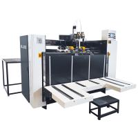 China Dual Servo Drive Automatic Stitching Machine with Touch Screen Control and Tungsten Steel Components for Carton Box Manufacturing for sale