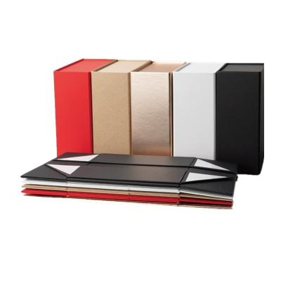 China Collapsible Folding Bulk Cardboard Gift Boxes Glossy Lamination CMYK Printing for sale