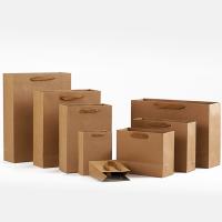 China Boutique Eco Friendly Kraft Boxes Paper Bags Biodegradable Recycled for sale