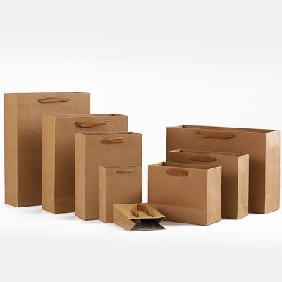 China Boutique Eco Friendly Kraft Boxes Paper Bags Biodegradable Recycled for sale
