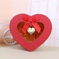 China Customized Heart-Shaped Flower Gift Box Packaging with Rigid Box and Matt Lamination for sale