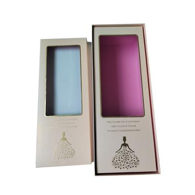 China Custom Rectangular Long Florist Display Ribbon Handle Big Rigid Box for Flower Packaging for sale