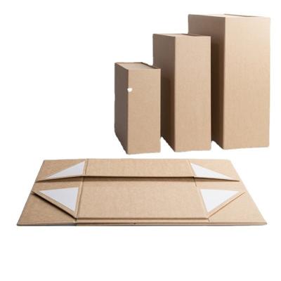 China Folding Cardboard Corrugated Gift Boxes Kraft Packaging For Cosmetics Christmas Gift for sale