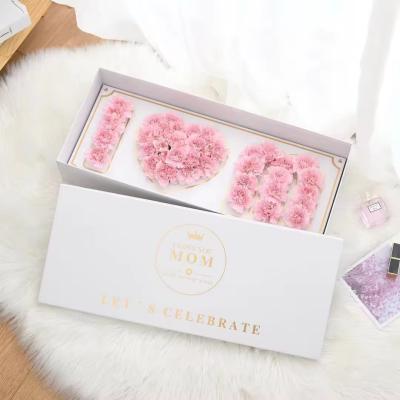 China Customized Floral Design I Love U flower Gift Box Paper for Luxury Mother's Day for sale