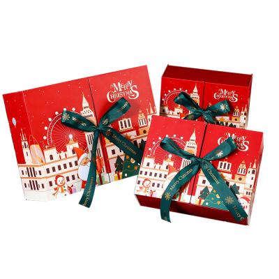 China Custom Luxury Rectangle Chocolate Paper Christmas Present Storage with Logo for sale