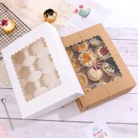 China Kraft Paper Muffin Cupcakes Box for sale