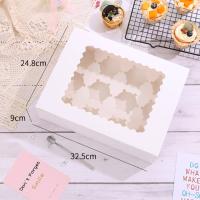 China Kraft Paper Muffin Cupcakes Box for sale