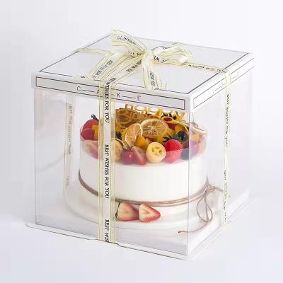 China Square Plastic Cake Box for sale