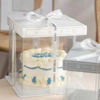 China Square Plastic Cake Box for sale