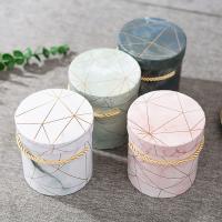 China UV Coating Marble Carry-On Bucket Flower Box With Your Own Logo For Other Gift Craft for sale