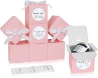 China Wedding Party Favor Pink Small Gift Boxes 4x4x4 inches for candle cup and Cupcake for sale