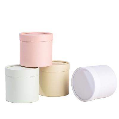 China Custom Order Accepted Small Round Bucket Packaging Cardboard Boxes with Custom Logos for sale