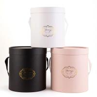 China Bio-degradable Round Floral Cylinder Boxes for Environmentally-Friendly Packaging for sale