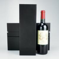 China Custom Luxury Single Bottle Wine Box Packaging With Magnetic Lid Customized Thickness for sale
