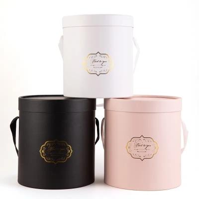 China Round Floral Cylinder Boxes Custom Order Accepted for 20*15CM Flower Arrangements for sale