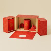 China Craft Customized Different Shape Recycle Folding Tea Set Luxury Gift Paper Box for sale