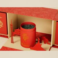 China Industrial Gift Craft Custom Lunar Year Corrugated Paper Tea Set Gift Box with Logo for sale