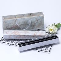 China Rectangle Candy Bar Sweets Chocolate Bonbon Packaging Boxes With Clear Lid for sale