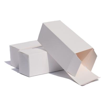 China Custom Order Accepted Empty White Folding Cardboard Gift Box with Own Logo for sale