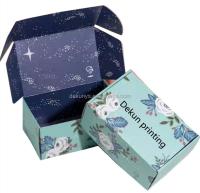 China Custom Order Accepted Colorful Foldable Paper Corrugated Cardboard Mailer Box for Dress for sale