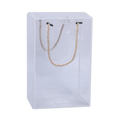 China Gift Box Packaging With Handle Customizable Capacity Pvc Transparent For Industrial for sale