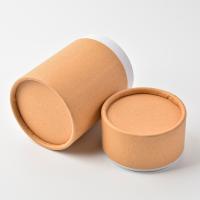 China Rigid Boxes Customized Kraft Paper Tube Cylindrical Packaging Box with Your Own Logo for sale