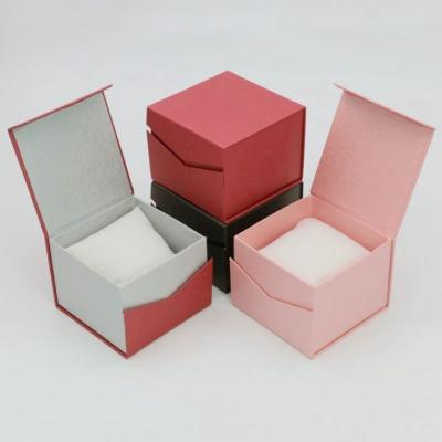 China Custom Luxury Colorful Rigiding Magnetic Ring Jewelry Box With Your Own Logo For Other for sale