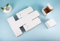 China 4x4x4 Custom Kraft Mailers White Indestructo Shipping Boxes For Small Business for sale
