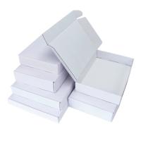 China Matte White Rigid Corrugated Cardboard Bulk Mailer Boxes Custom 15x15x5 for sale