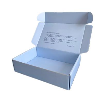China Blue Corrugated Subscription Ecommerce Mailer Boxes Shipping Box Customized for sale