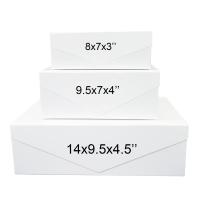 China Gloss White Magnetic Folding Cardboard Gift Box for Presents Crafts Cosmetic Bridesmaid for sale
