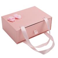 China Bulk Small Pink Corrugated Cardboard Shipping Boxes Packaging For Shoe Shopping for sale