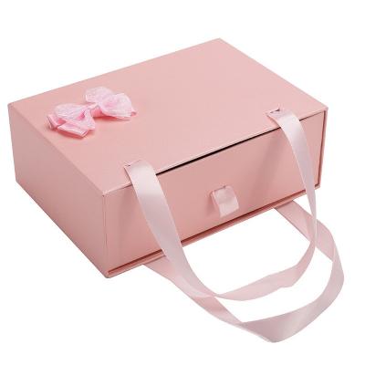 China Bulk Small Pink Corrugated Cardboard Shipping Boxes Packaging For Shoe Shopping for sale
