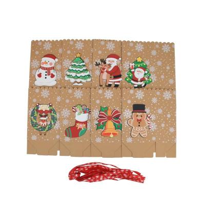 China Custom Kraft Paper Gift Bags for Christmas Eco-Friendly Durable for sale