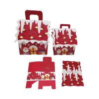 China Customizable Christmas Snow House Tote Bag With UV / Gold / Silver Foil Stamping for sale