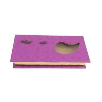 China Custom Silver Glitter False Eyelash Clamshell Gift Box for sale