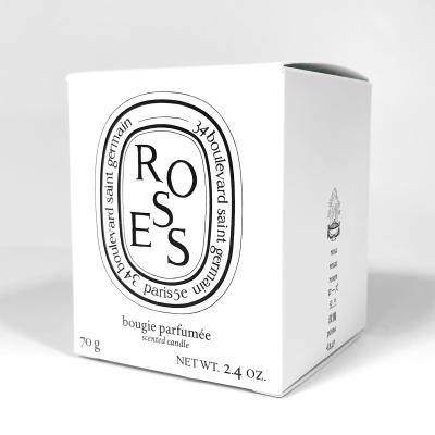China Customised Cardboard Boxes with Lids and Gold Foil Logos Foldable Gift Boxes Suitable for Candle Packaging Box for sale