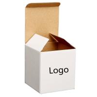 China Manufacturer Recycled Candle Boxes Logo Customized White Paper Folding Shipping Packaging Corrugated Carton for Craft Cosmetic for sale