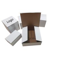 China Manufacturer Recycled Candle Boxes Logo Customized White Paper Folding Shipping Packaging Corrugated Carton for Craft Cosmetic for sale
