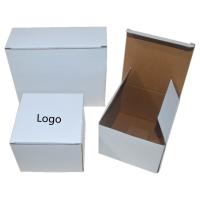 China Manufacturer Recycled Candle Boxes Logo Customized White Paper Folding Shipping Packaging Corrugated Carton for Craft Cosmetic for sale