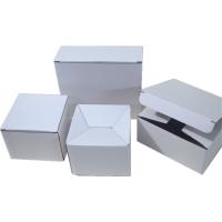 China Manufacturer Recycled Candle Boxes Logo Customized White Paper Folding Shipping Packaging Corrugated Carton for Craft Cosmetic for sale
