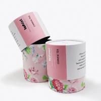 China Private Label 4 6 2 8 oz Custom Scented Candle Jar Essential Oil Container Paper Box Holder Cylinder Round Candle Packaging for sale